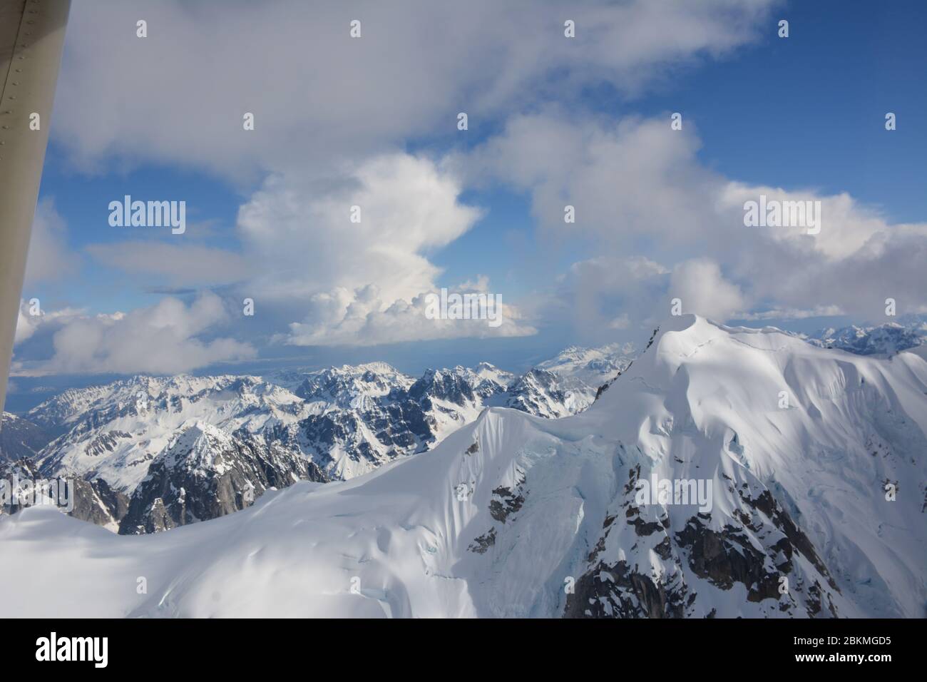 A small plane flightseeing tour operated by Fly Denali lands on the ...