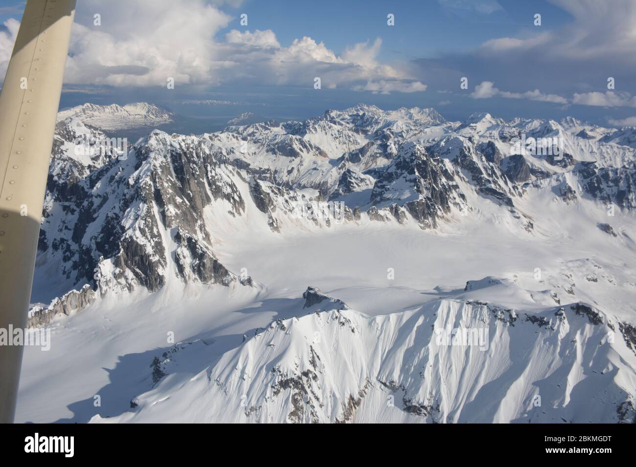 A small plane flightseeing tour operated by Fly Denali lands on the ...