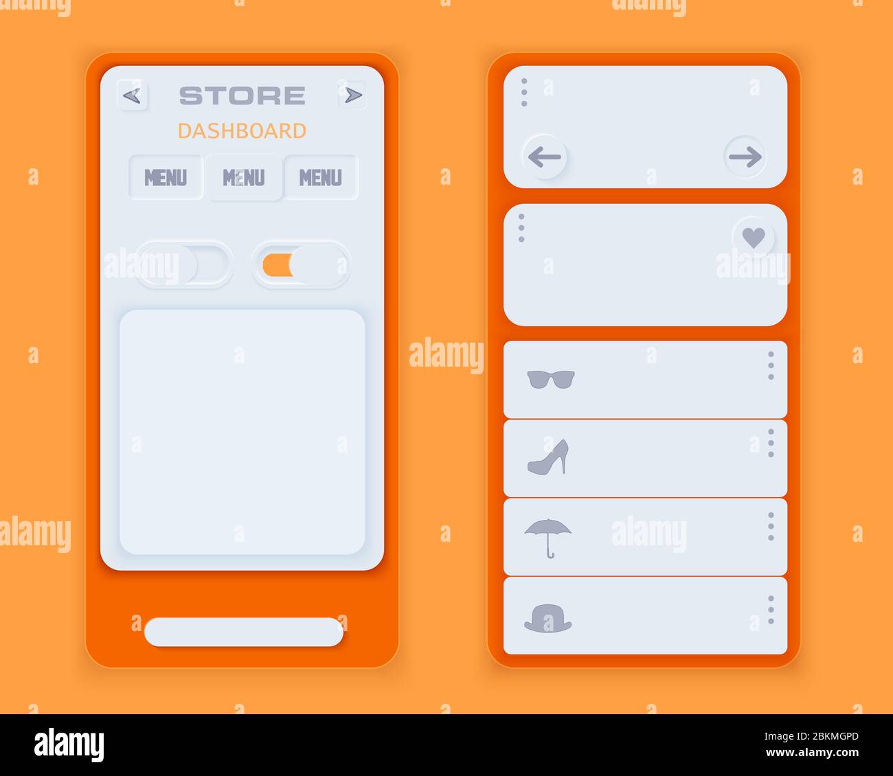 Website interface on screen Stock Vector Images - Alamy