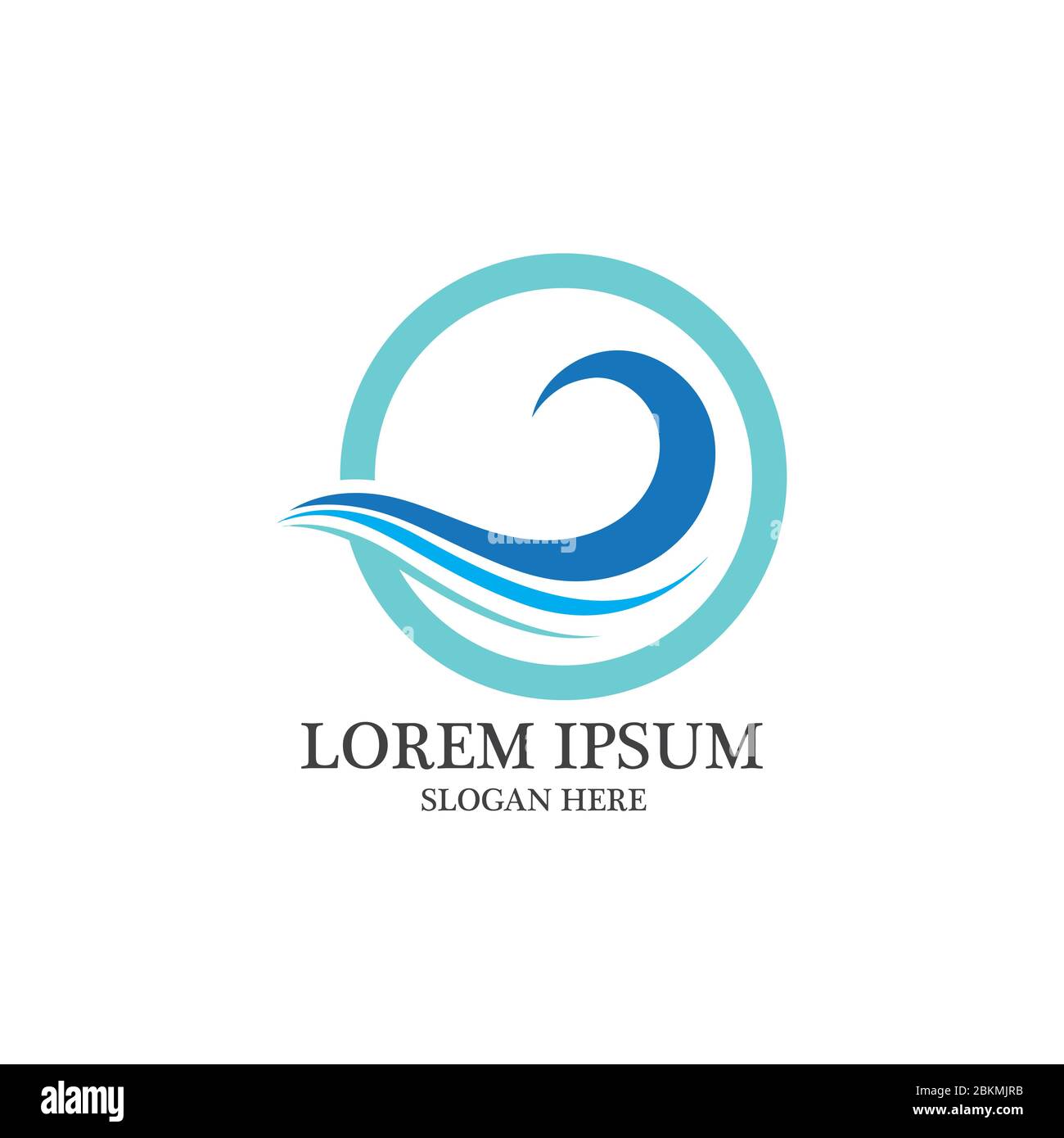 Wave logo and symbol vector Stock Vector Image & Art - Alamy