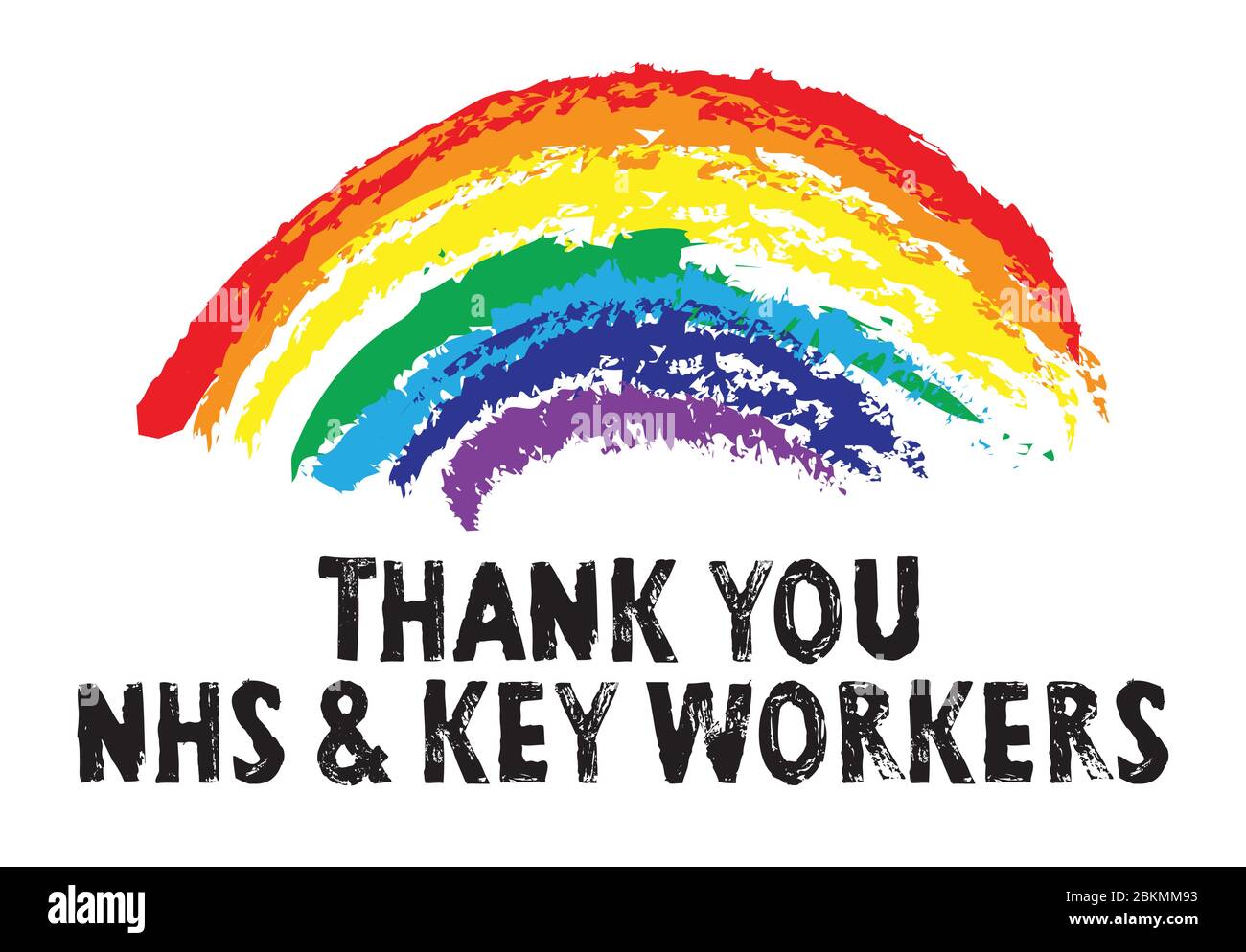 Thank you to all key workers Stock Vector Images - Alamy