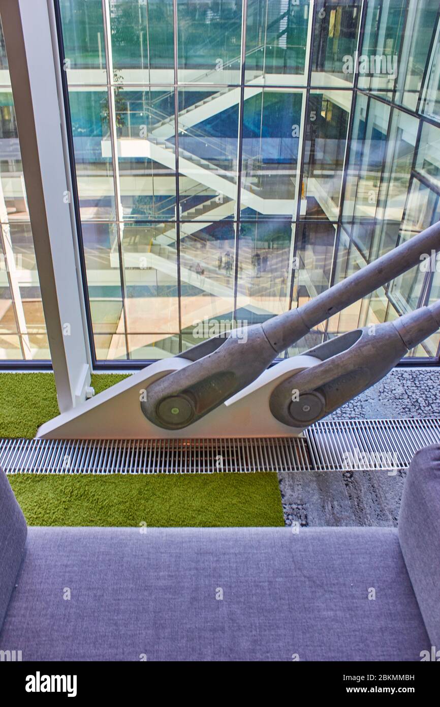 Structural element in modern office Stock Photo - Alamy