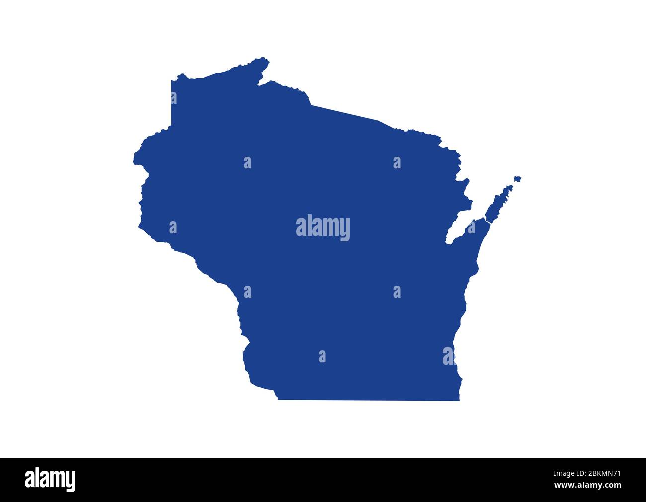 Wisconsin State Map. Vector Design illustration Stock Vector Image ...