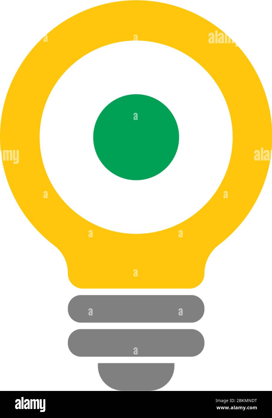 Light bulb lamp idea logo icon illustration Stock Vector Image & Art ...