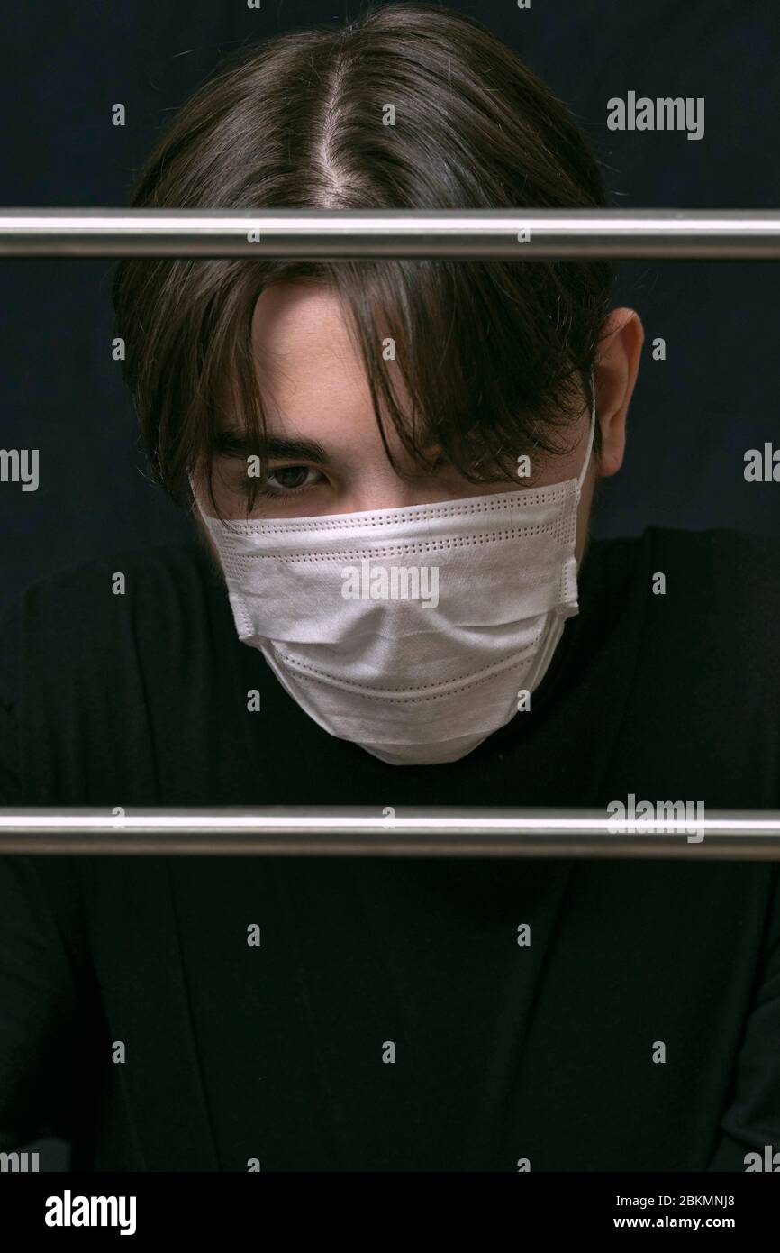 child in a cage, the concept of restriction of freedom and violation of ...