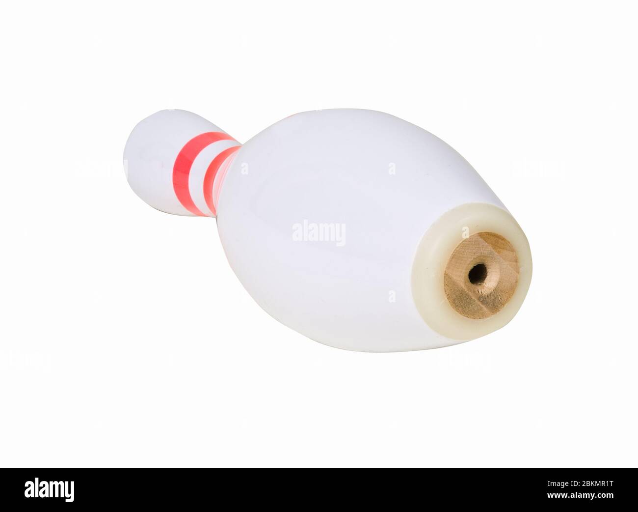 Bowling pins on a white background Stock Photo - Alamy