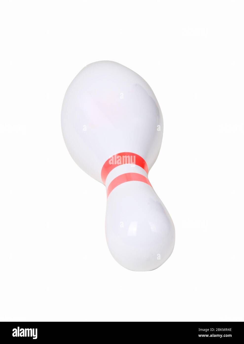 Bowling pins on a white background Stock Photo - Alamy