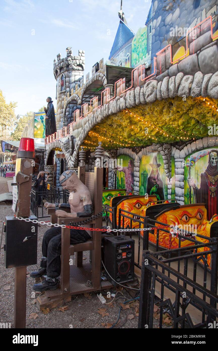 Ghost train ride funfair ride hi-res stock photography and images - Alamy