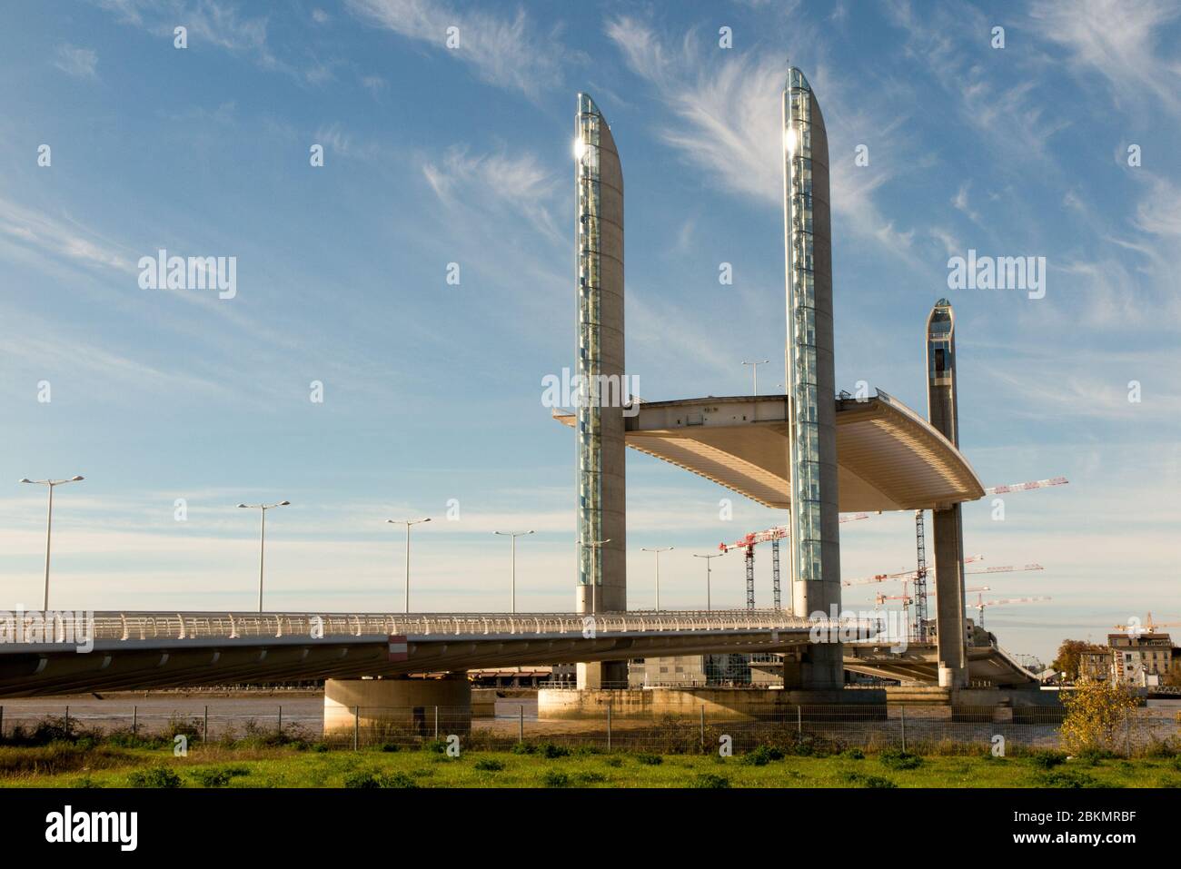 The Chaban Delmas Bridge in Bordeaux (France), the tallest and longest ...