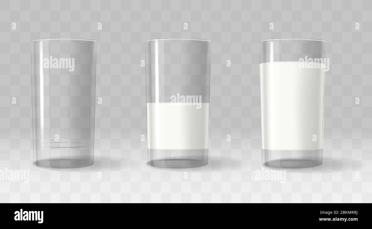 Half full or empty Stock Vector Images - Alamy