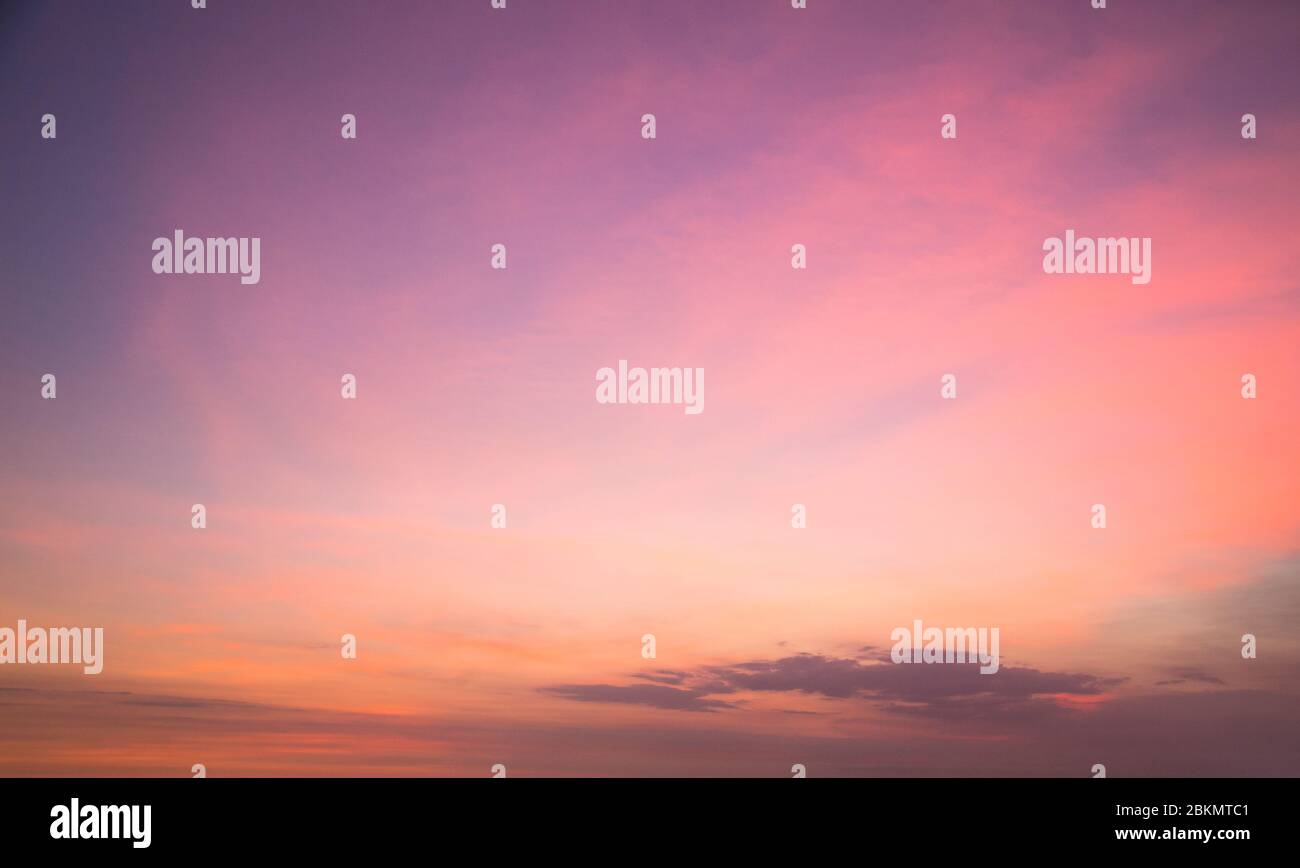 Colourful sky background at sunset - with space for copy Stock Photo ...