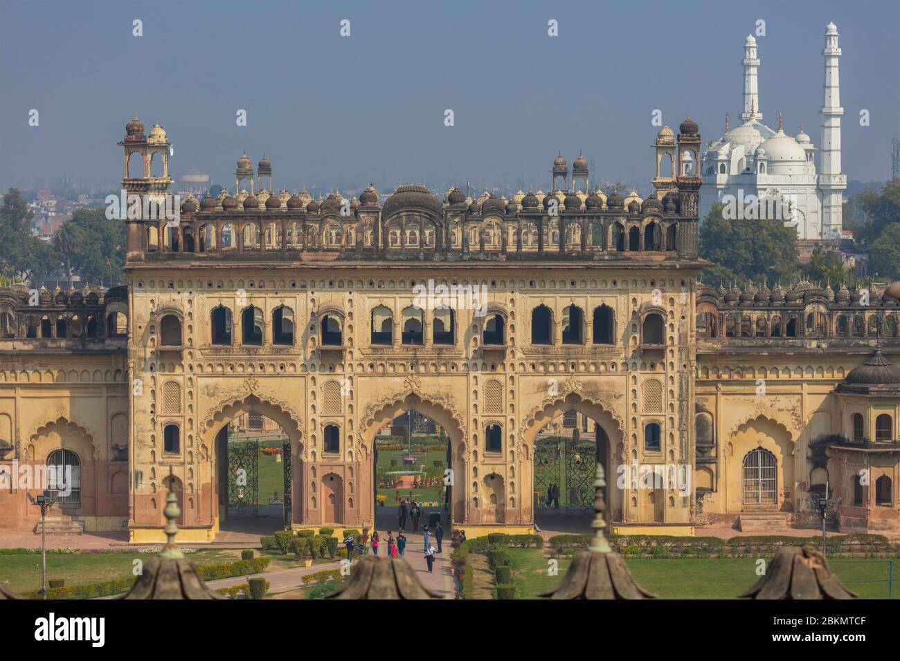 Bara Imambara entrance gate, mosque at the tomb of Shah peer Muhammed ...