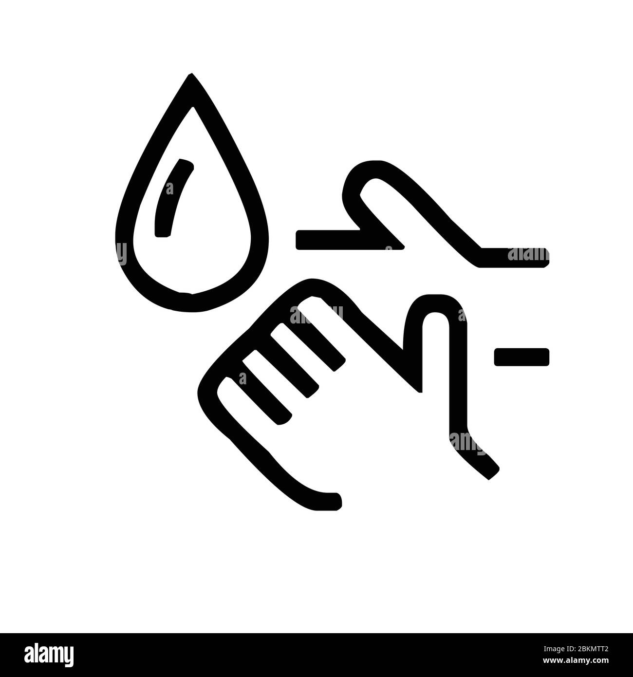 Wash hand with water vector illustration Stock Vector Image & Art - Alamy