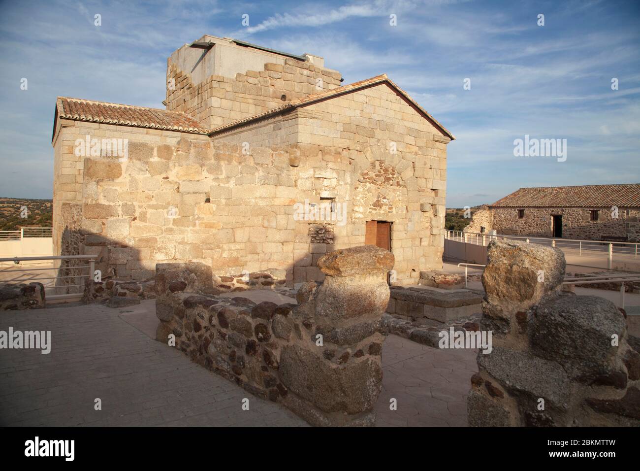 Exterior of the Visigothic church of Santa Maria de Melque, Toledo ...