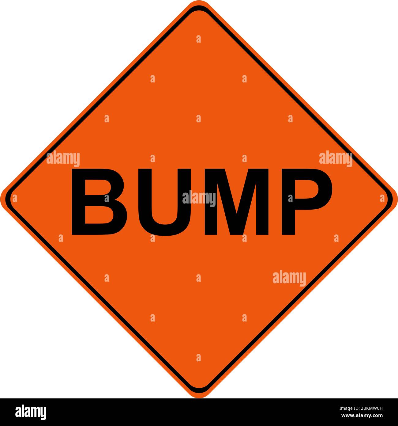 Bump traffic warning sign Stock Photo - Alamy
