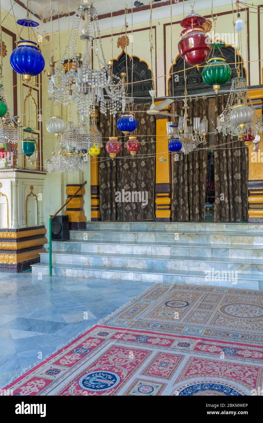 Imambara Shah Najaf interior, 1817, Lucknow, Uttar Pradesh, India Stock ...