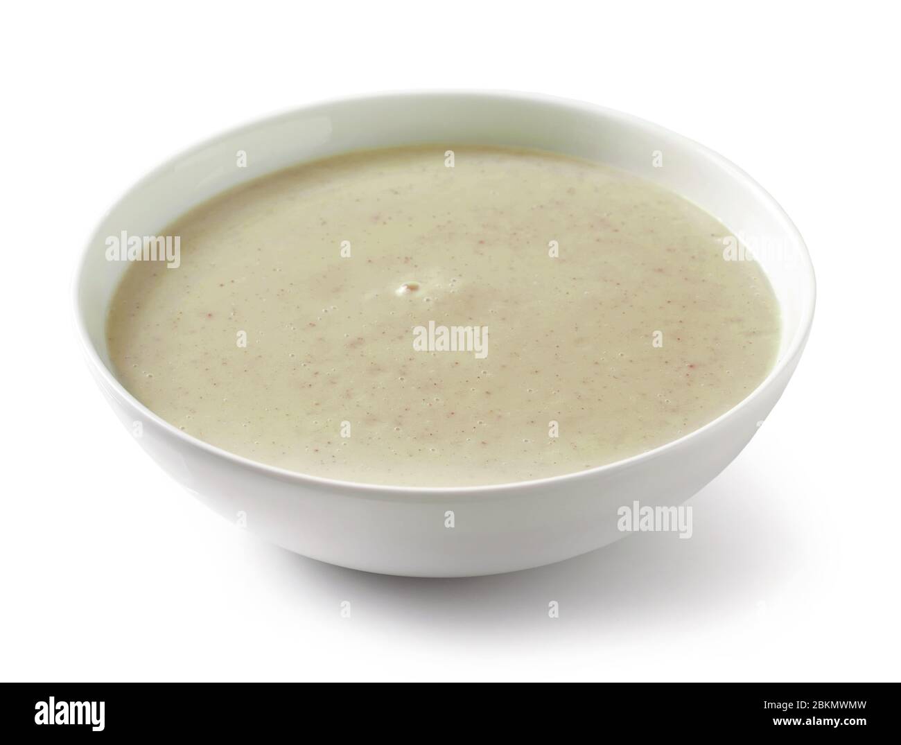 bowl of oatmeal porridge isolated on white background, baby food Stock ...