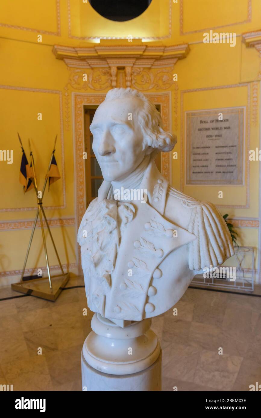 Bust of Claude Martin, Constantia building interior, 1802, La ...