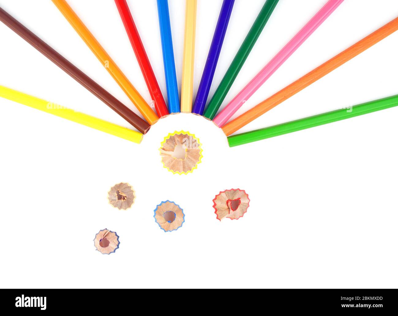 color pencils decor isolated Stock Photo - Alamy