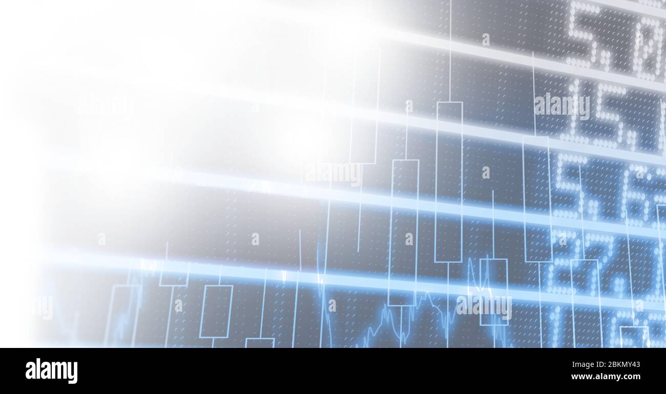 Digital illustration of data processing and statistics Stock Photo - Alamy