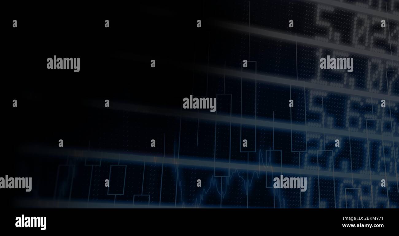 Digital illustration of data processing and statistics Stock Photo - Alamy