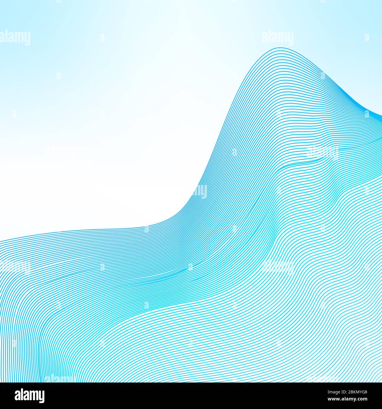 Abstract Blue Wave. template with blend shapes Stock Vector Image & Art ...