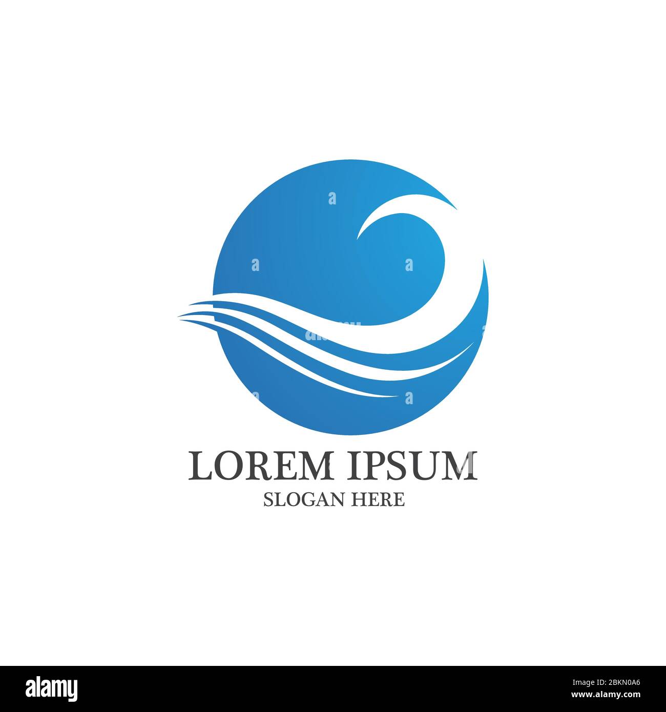 Wave logo and symbol vector Stock Vector Image & Art - Alamy