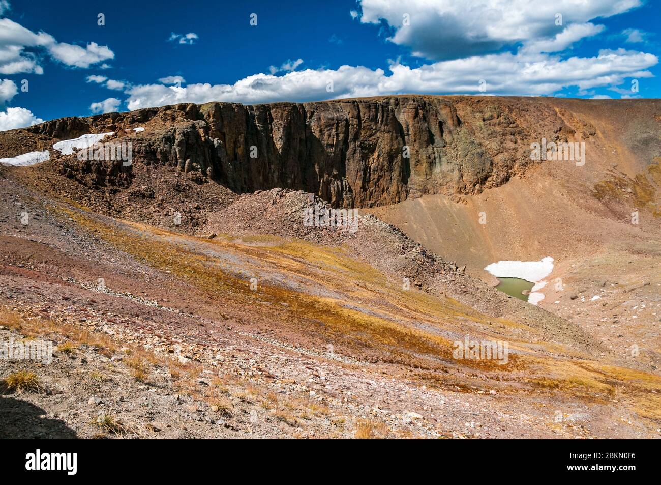 The Lava Cliffs in the Rocky Mountain National Park, the result of a ...