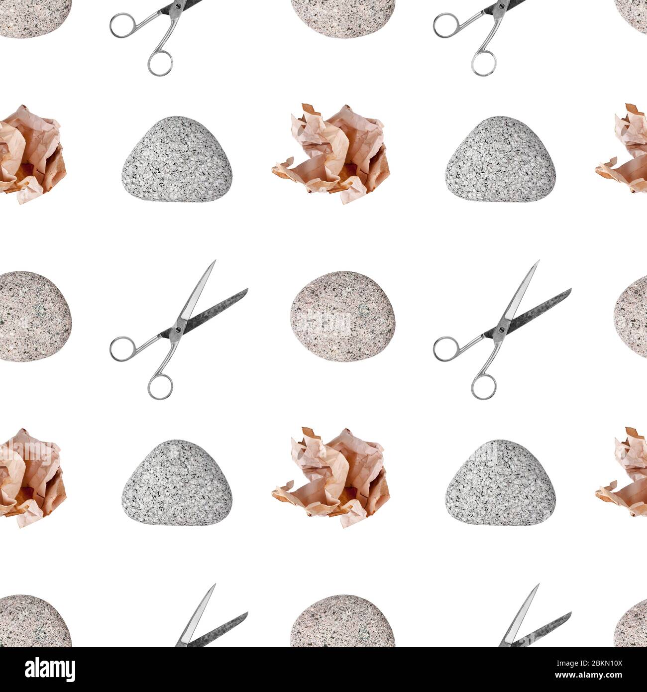 Seamless pattern stone, paper, scissors game white background isolated ... Seamless pattern stone, paper, scissors game white background isolated ...