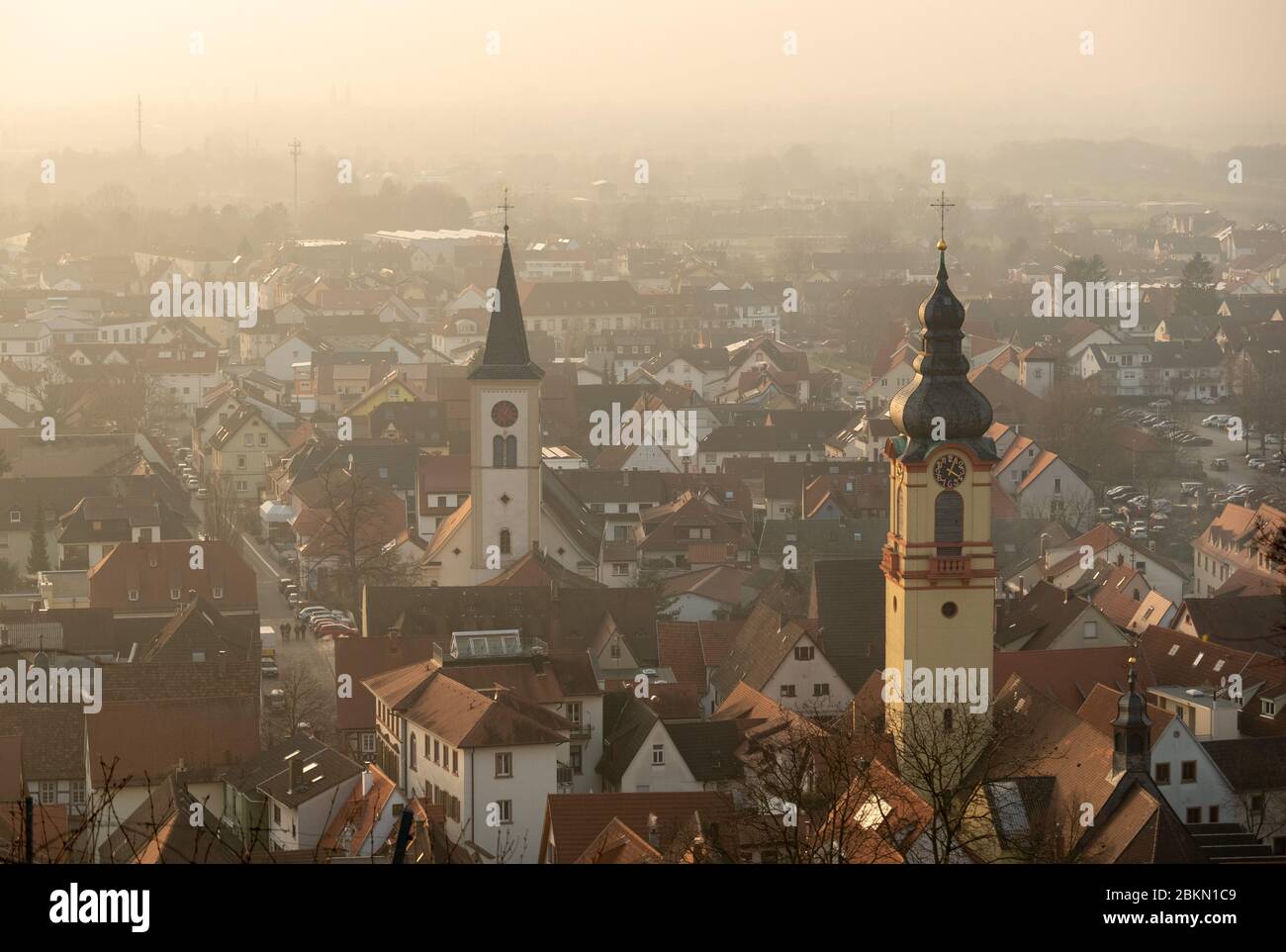 Churches of Schriesheim Stock Photo - Alamy