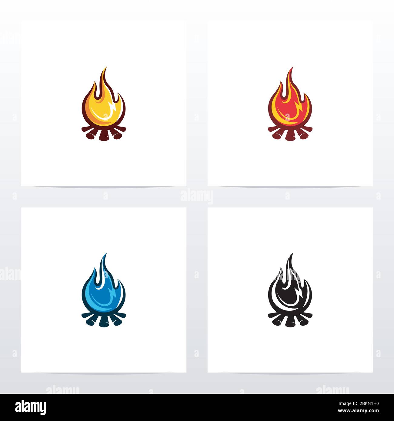 Scout campfire Stock Vector Images - Alamy