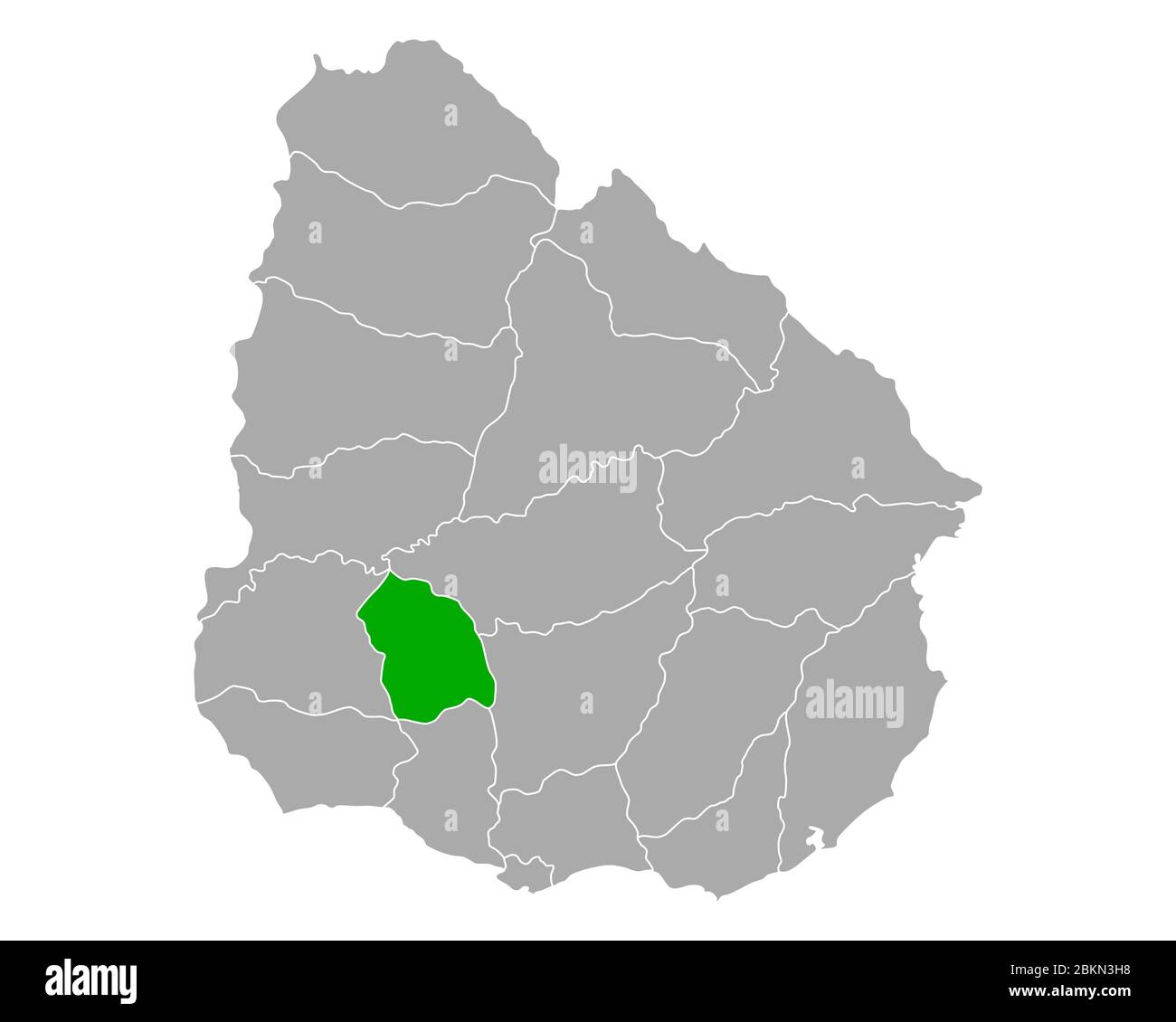 Map of Flores in Uruguay Stock Photo - Alamy