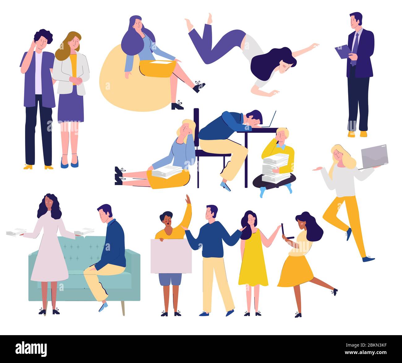 Working together illustration hi-res stock photography and images - Alamy