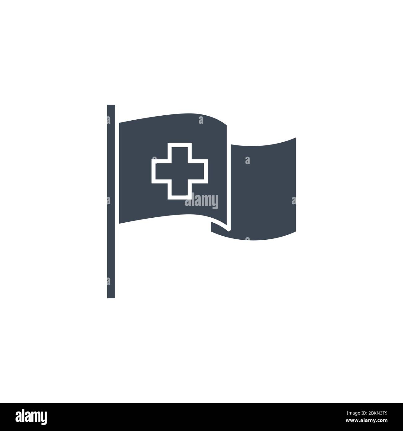 Medical Flag related vector glyph icon Stock Vector Image & Art - Alamy