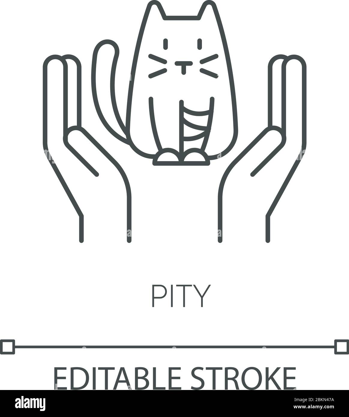 Pity sympathy empathy Stock Vector Images - Alamy