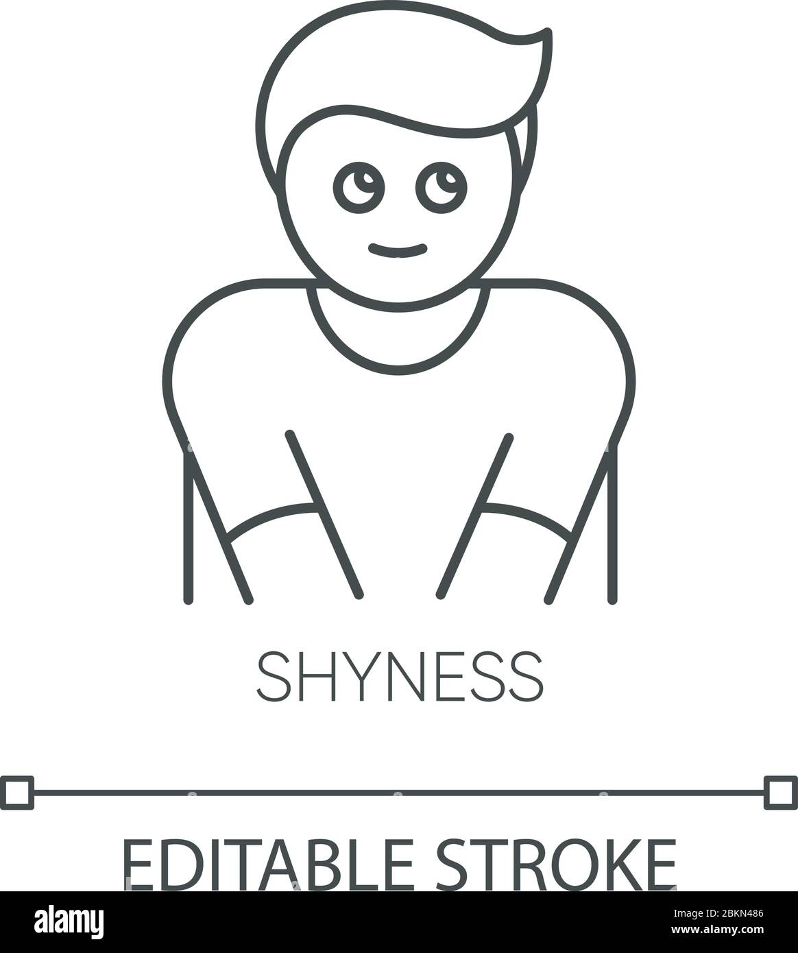 Social awkwardness Stock Vector Images - Alamy