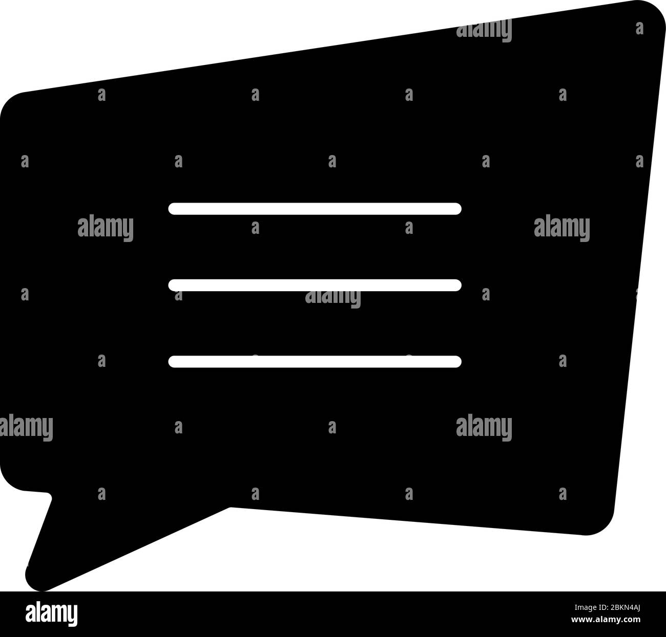 Comment box black glyph icon Stock Vector Image & Art - Alamy