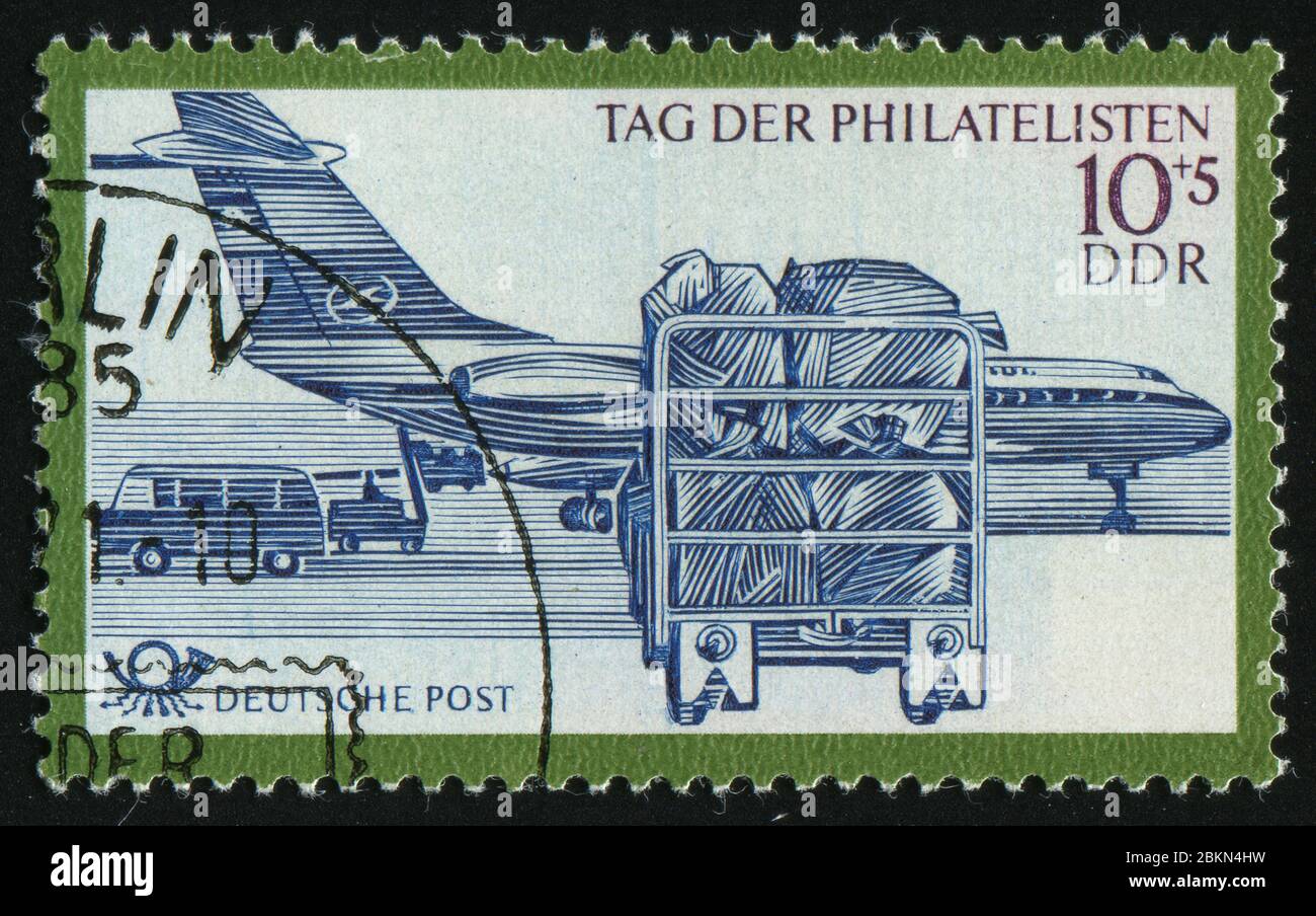 GERMANY- CIRCA 1971: stamp printed by Germany, shows Loading ...