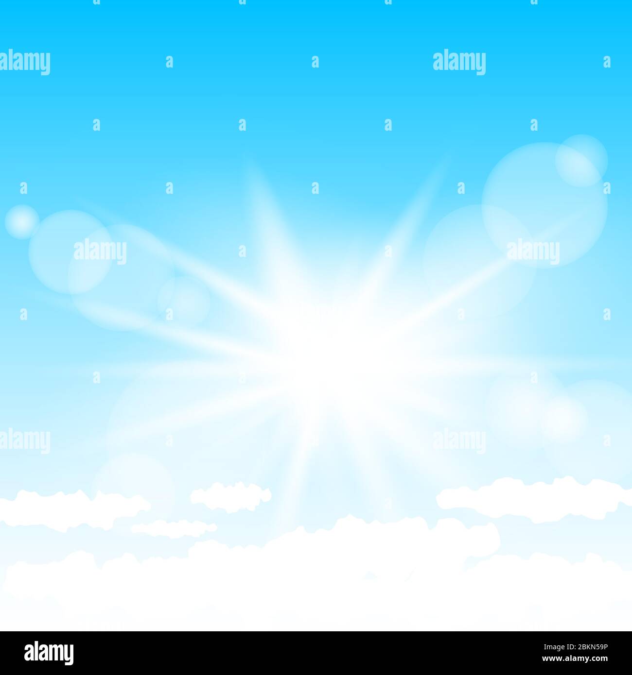 Sunset sky realistic cloud Stock Vector Images - Alamy