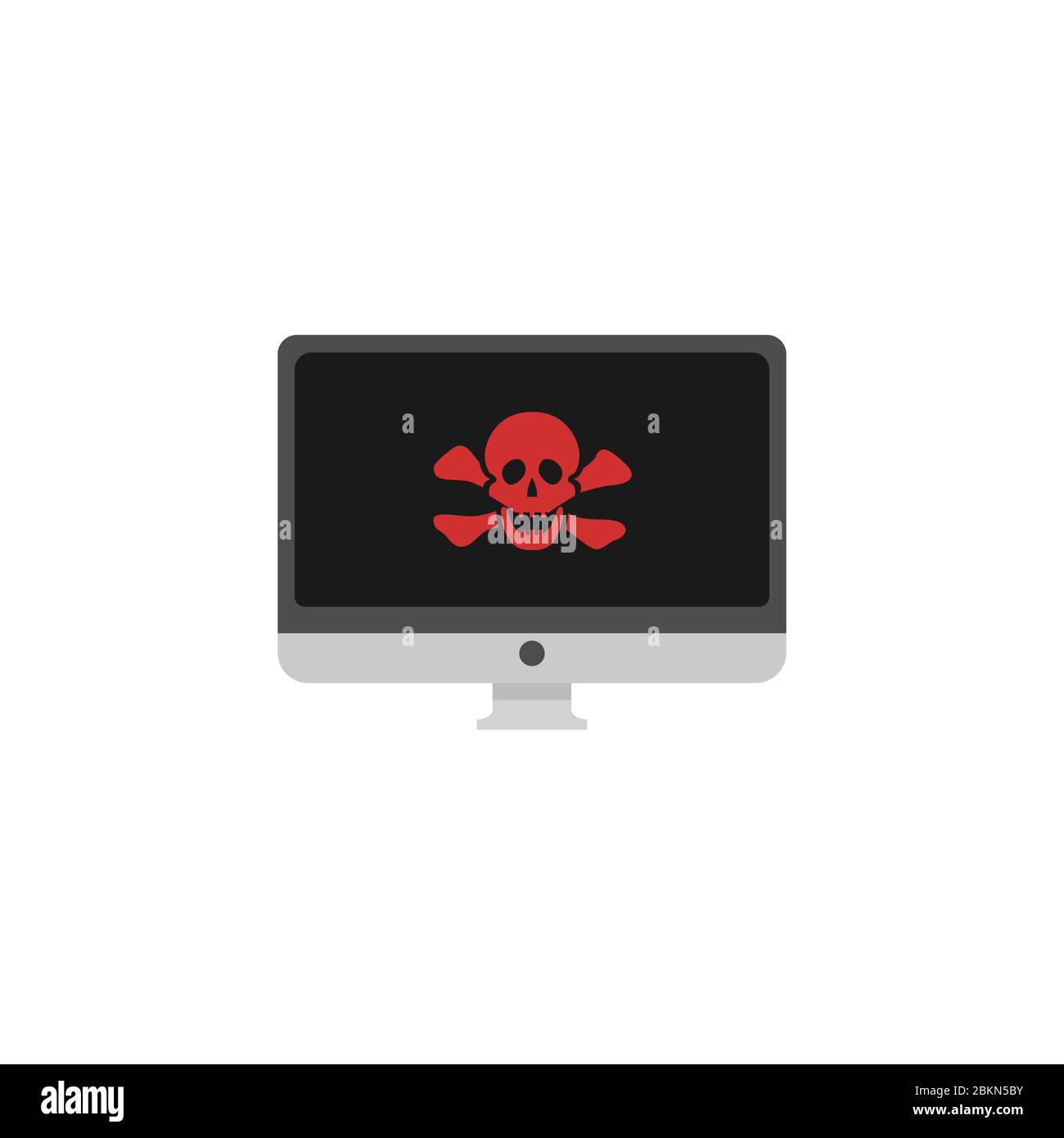 Laptop virus alert hacker Cut Out Stock Images & Pictures - Alamy