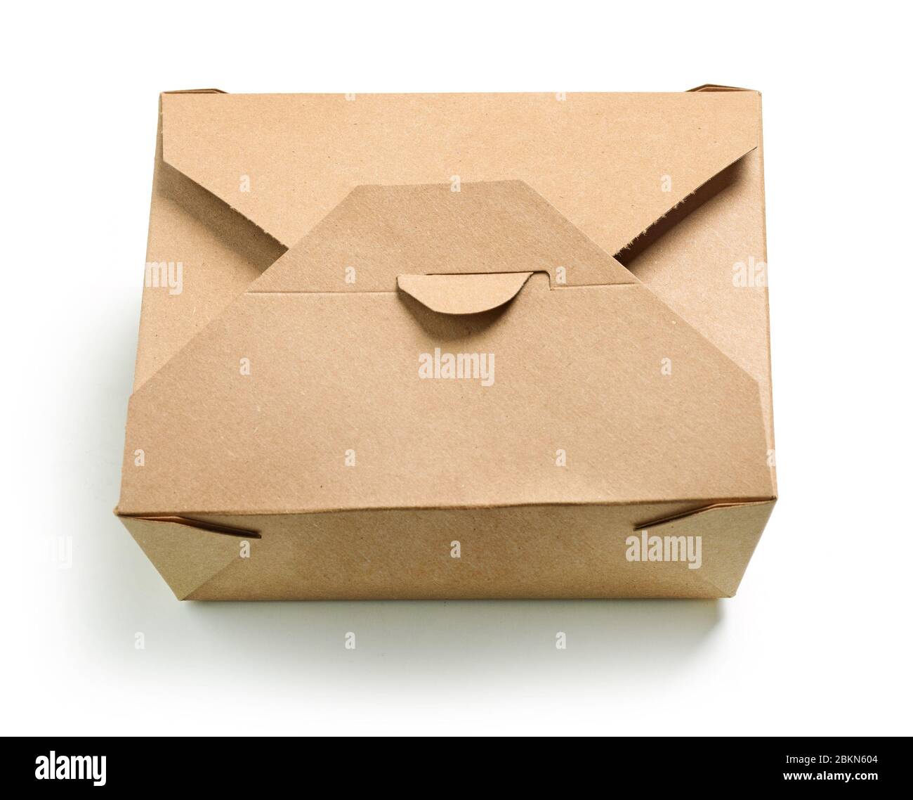cardboard box for food delivery isolated on white background Stock ...