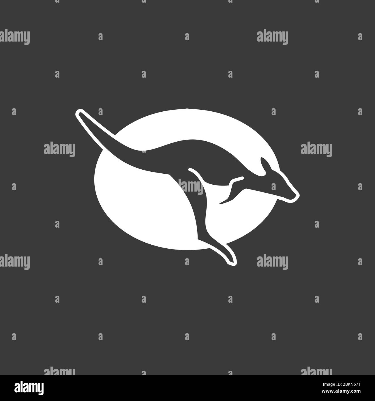Kangaroo vector icon isolated on background. Animal symbol Stock Vector ...