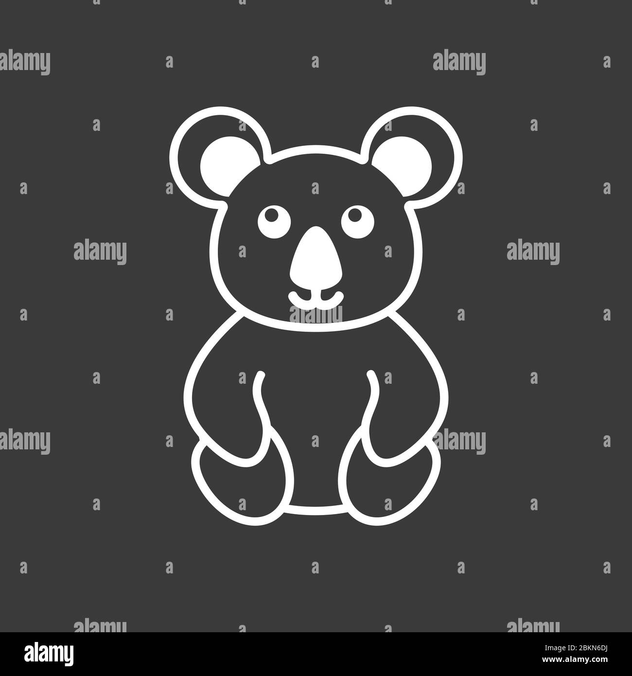 Koala bear icon animal symbol, logo, symbol Stock Vector Image & Art ...