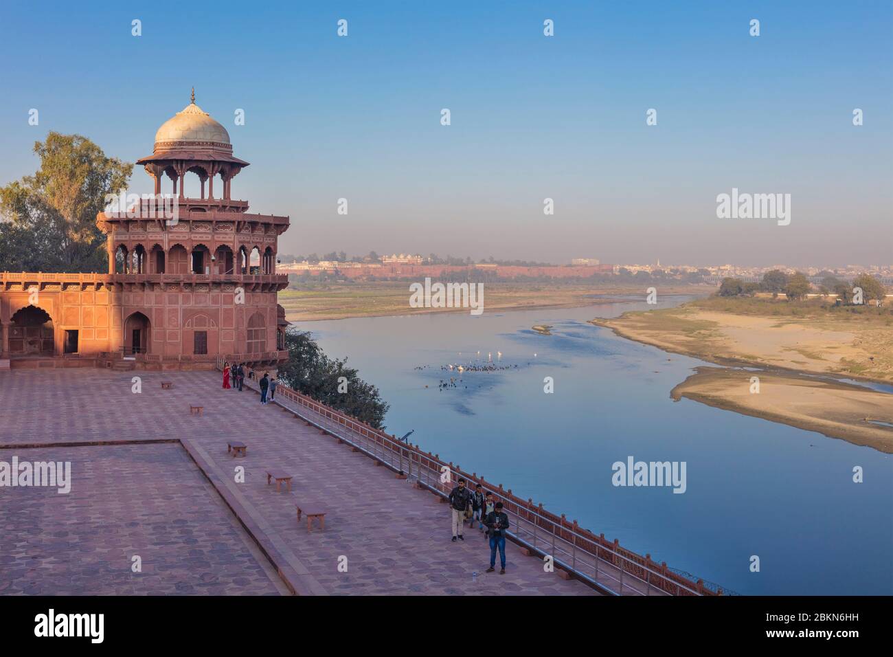 View of Jamuna river from Taj Mahal, Agra, Uttar Pradesh, India Stock ...