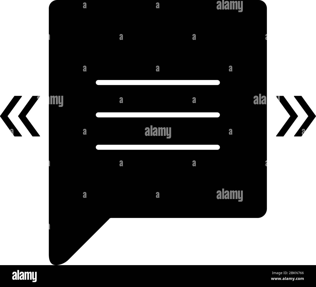 Rectangle dialogue frame chat Cut Out Stock Images & Pictures - Alamy