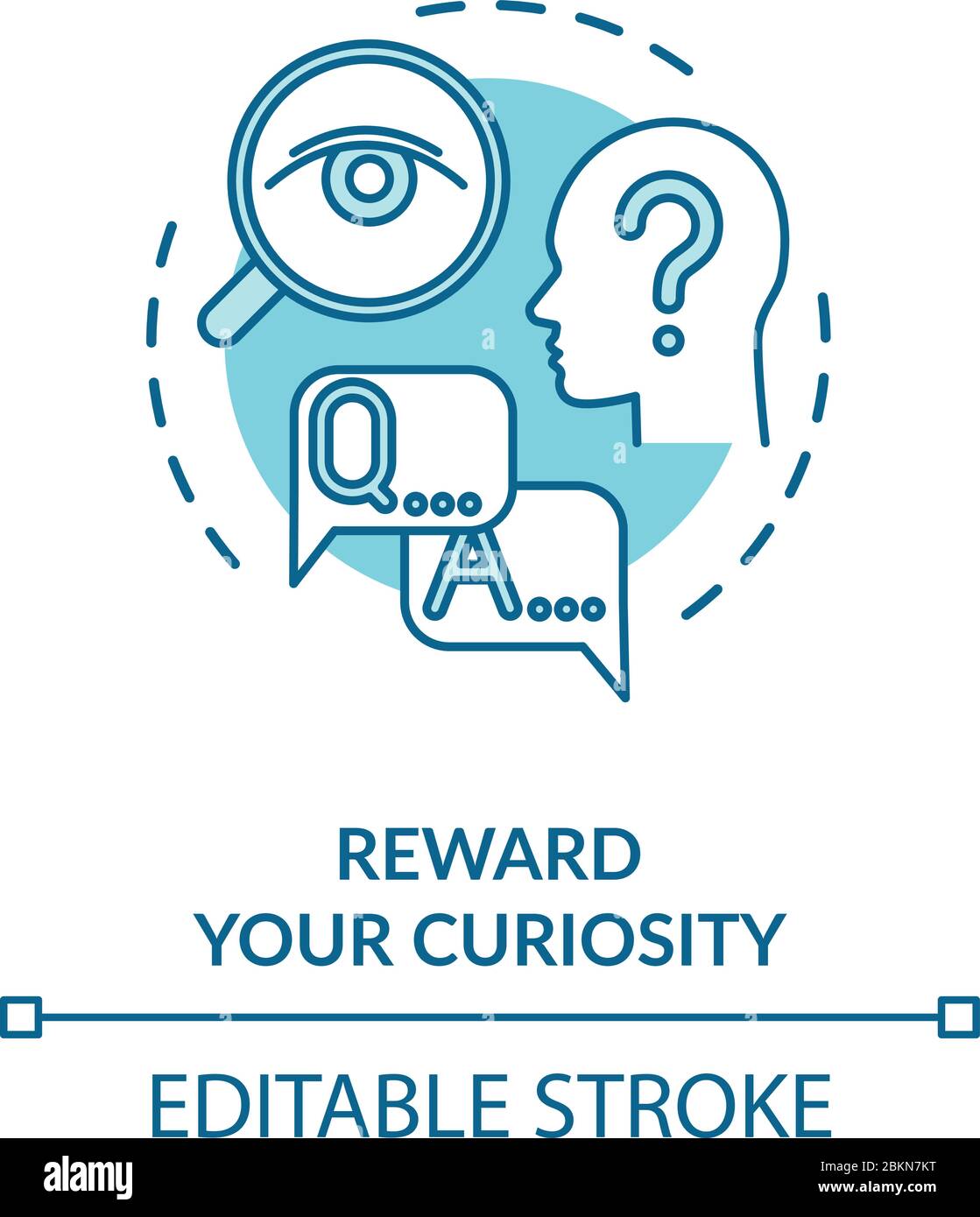 Reward your curiosity concept icon Stock Vector Image & Art - Alamy