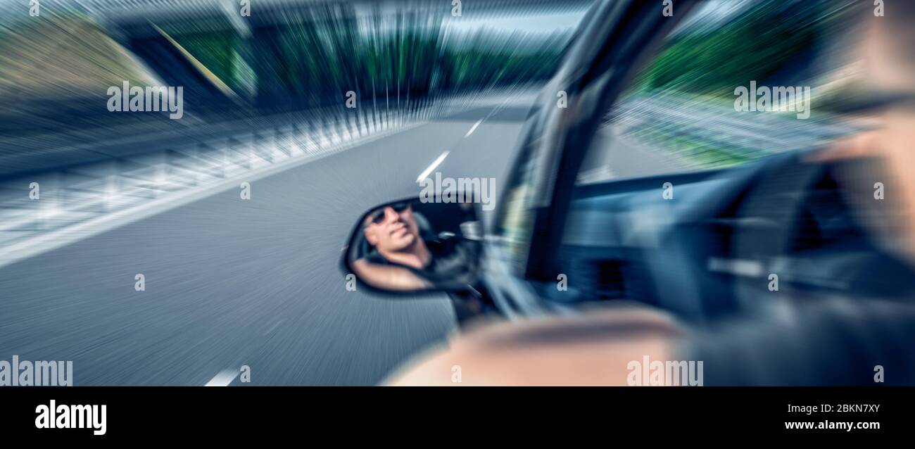 Car with motion blur hi-res stock photography and images - Alamy