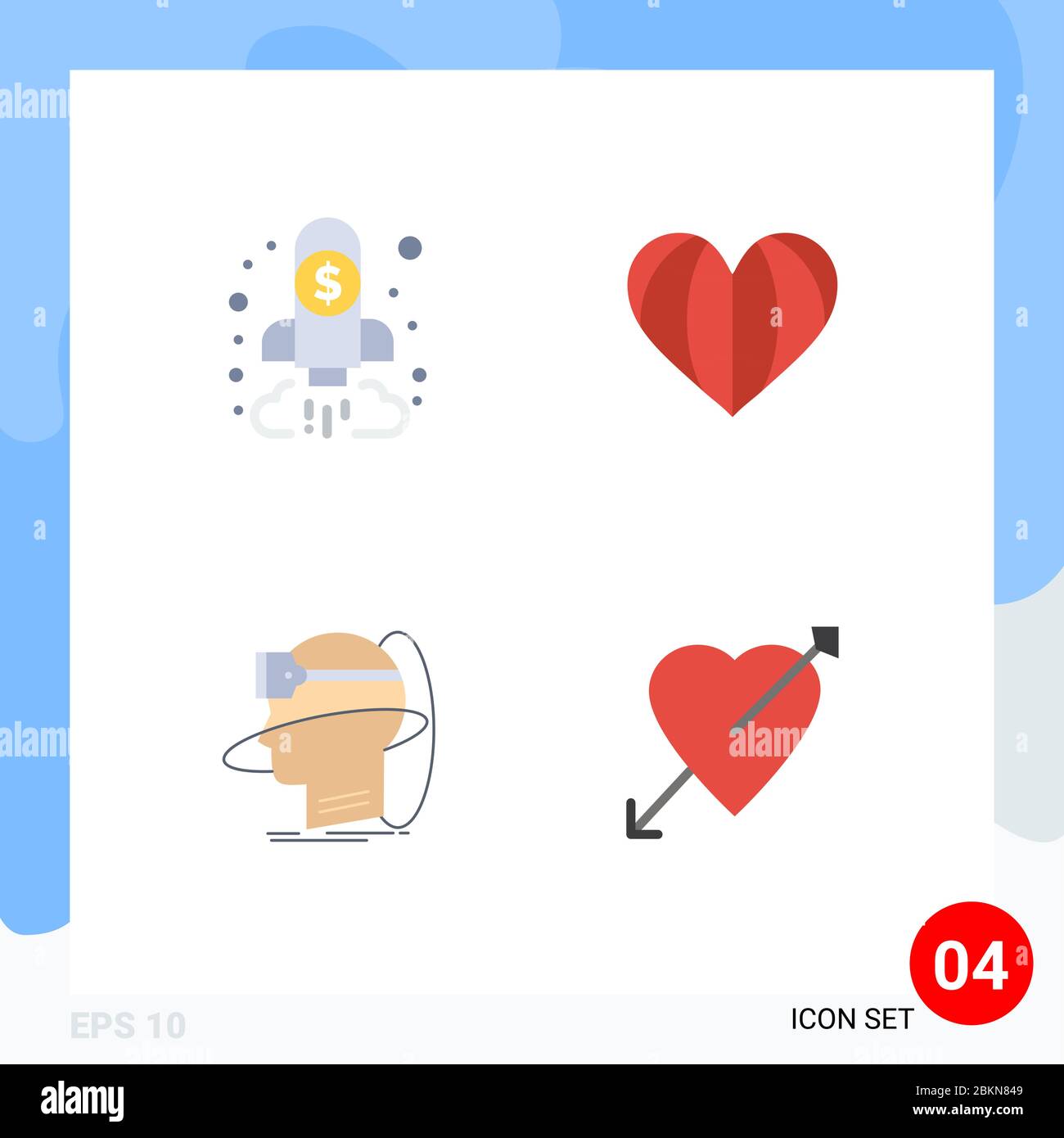 Universal Icon Symbols Group of 4 Modern Flat Icons of analysis, globe ...