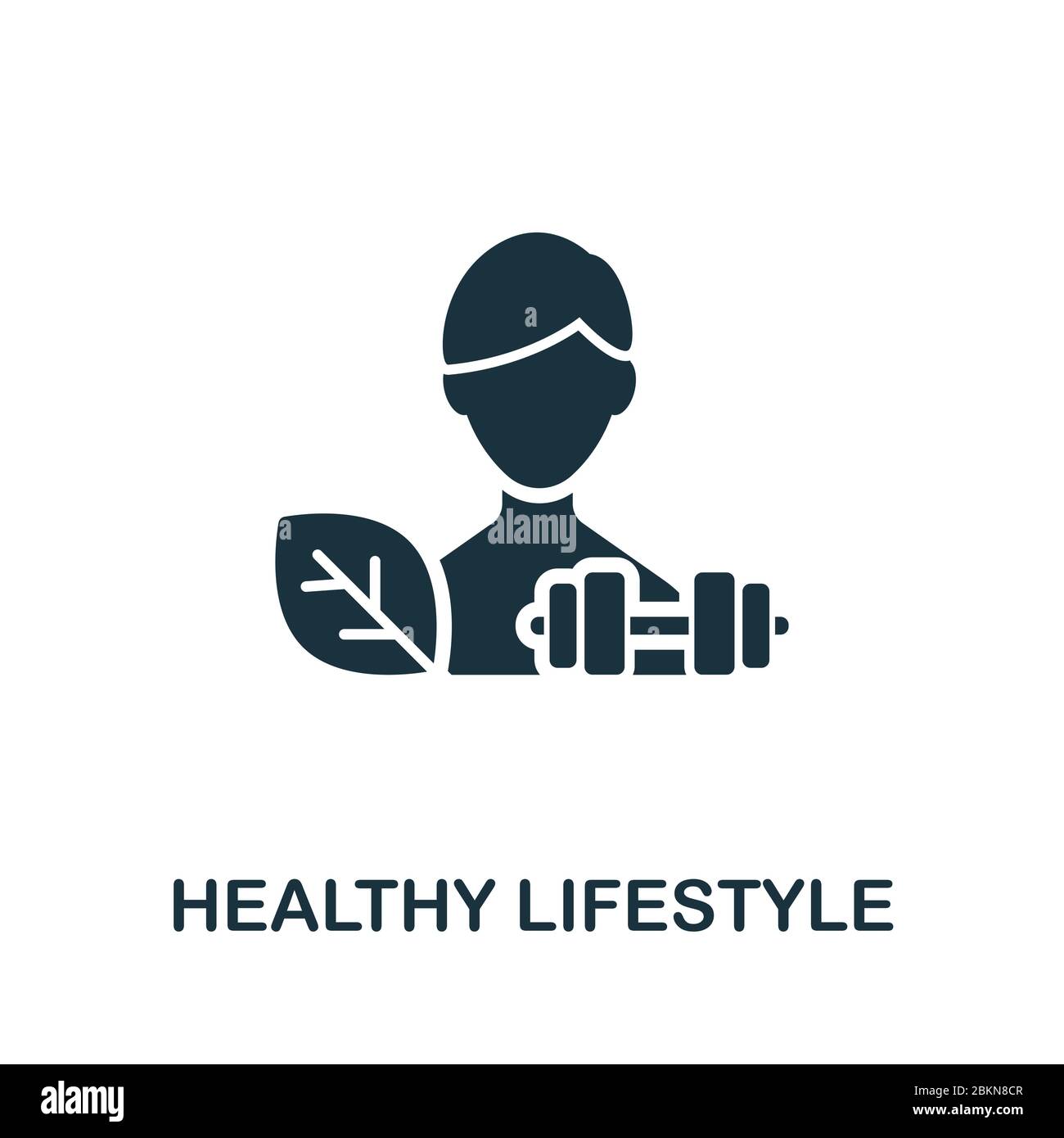 Healthy Lifestyle icon from organic farming collection. Simple line ...