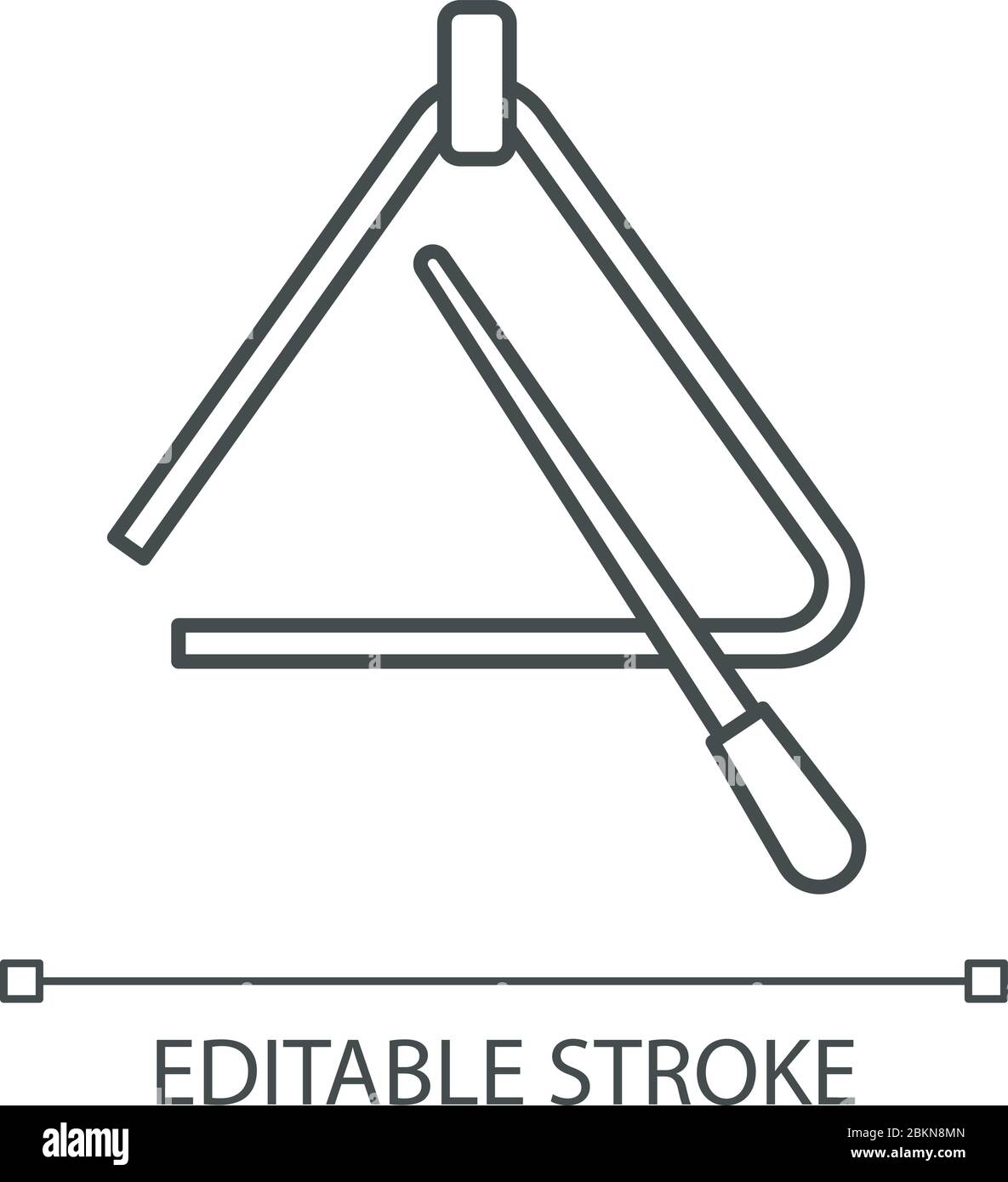 Triangle pixel perfect linear icon Stock Vector Image & Art - Alamy